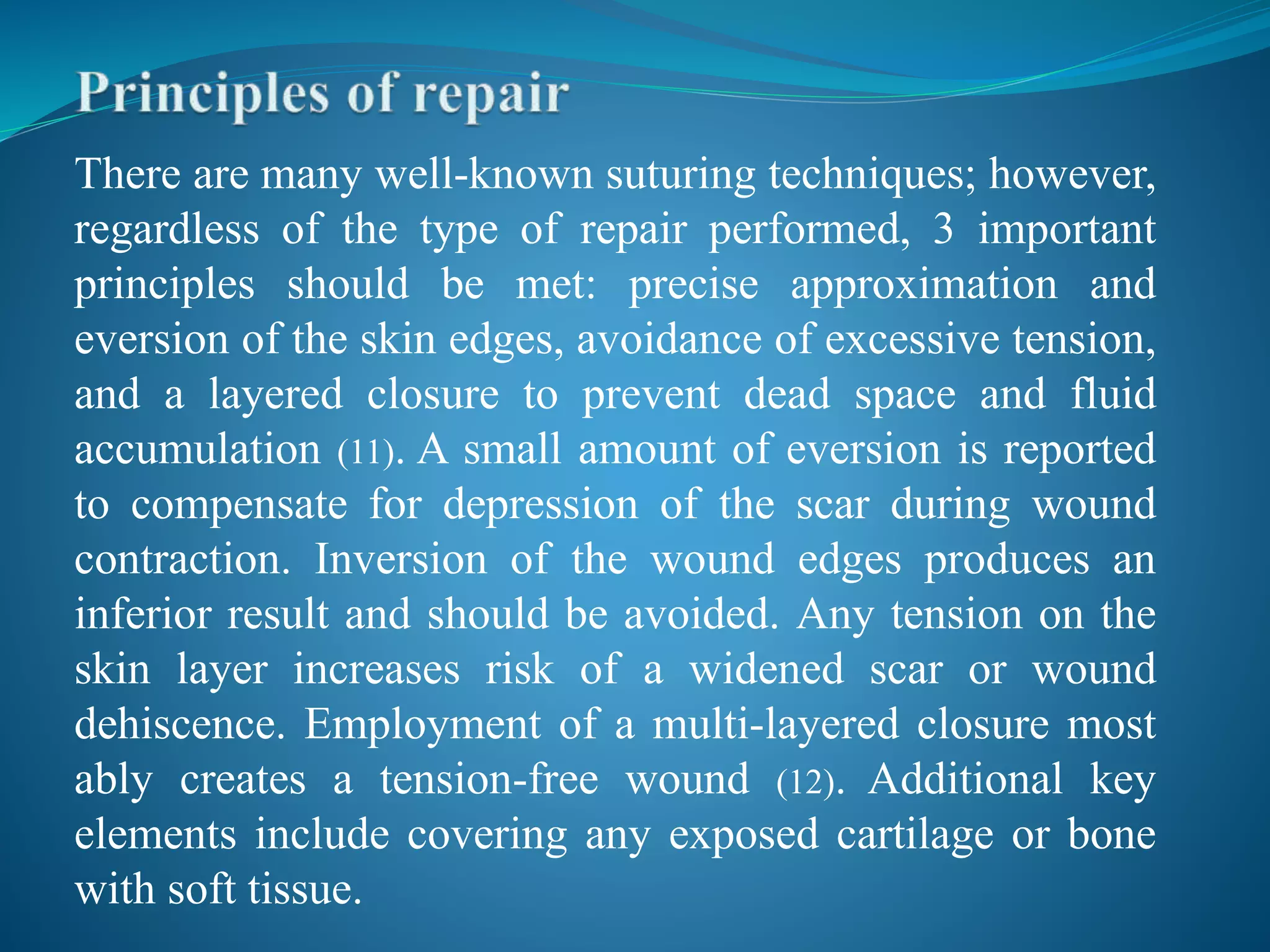 Management of soft tissue injuries in facial trauma | PPTX