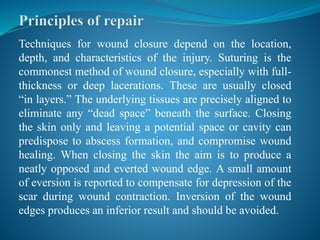 Management of soft tissue injuries in facial trauma | PPTX