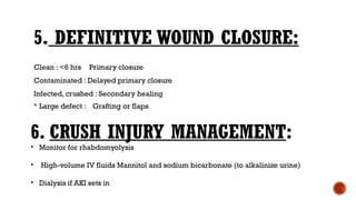 MANAGEMENT OF SOFT TISSUE INJURY in surgery | PPTX