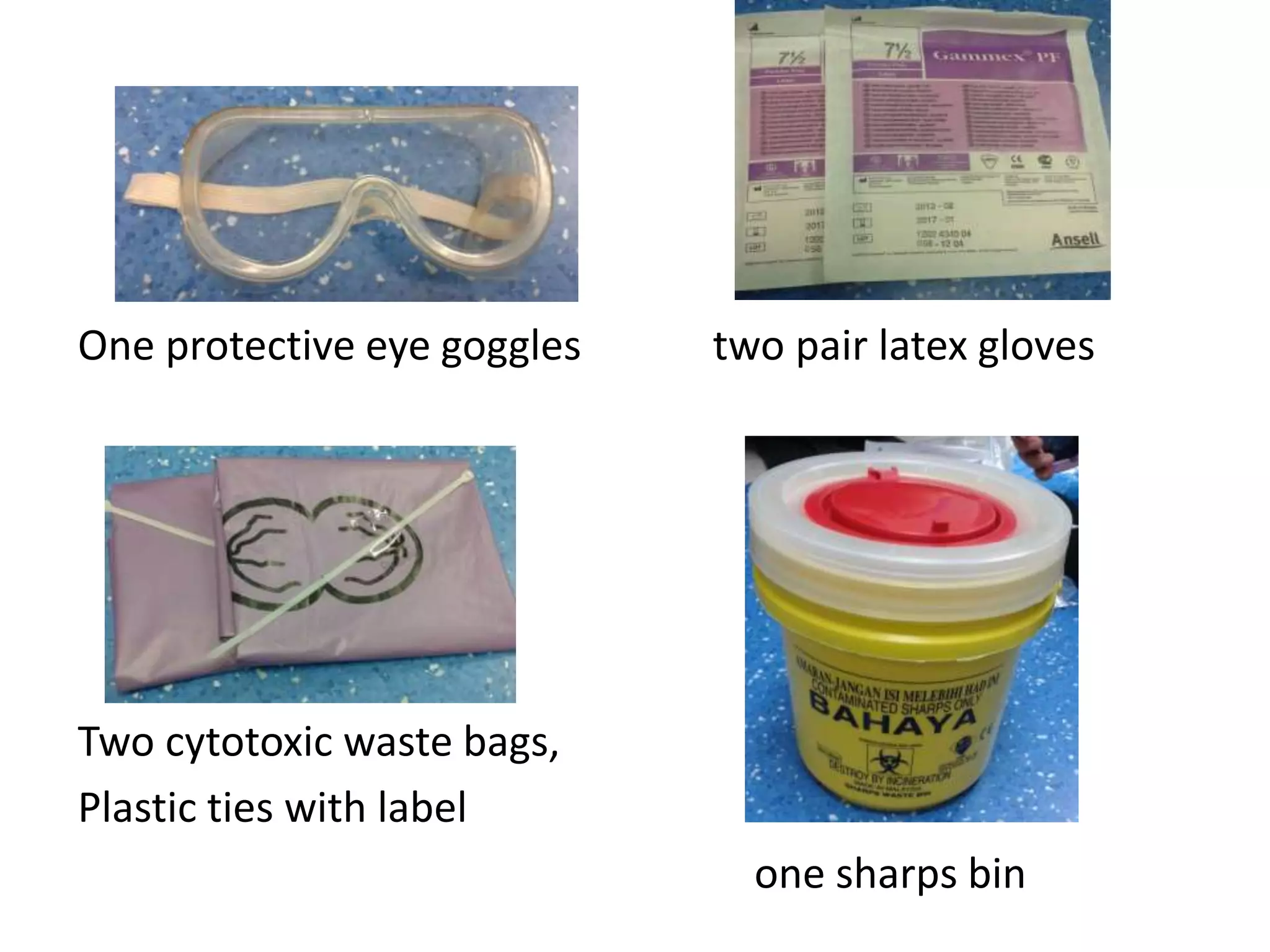 Management of spillage of cytotoxic drugs | PPTX