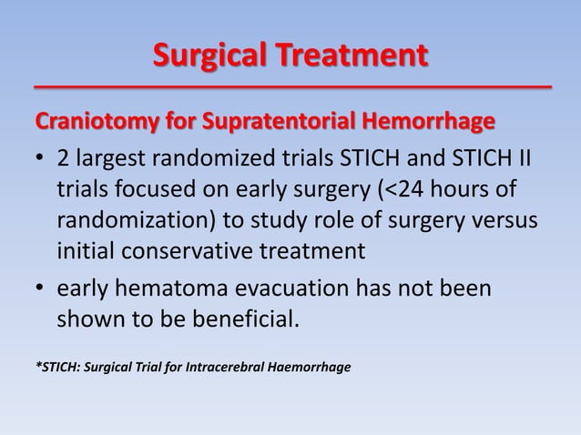 Management of spontaneous intracerebral hemorrhage | PDF | First Aid ...