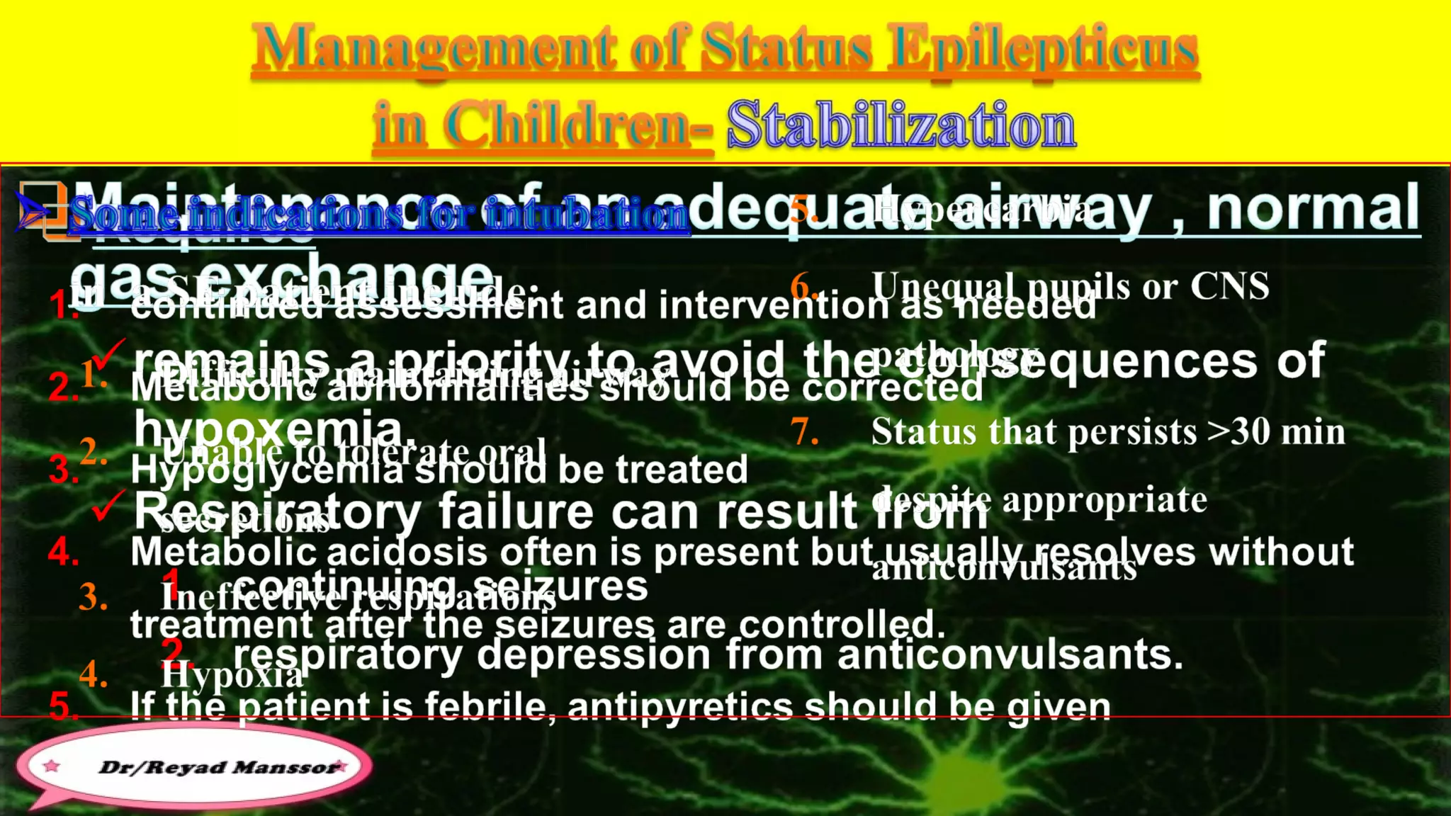 Management of status epilepticus in children | PPT