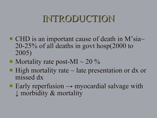 Management of stemi at emergency dept | PPT