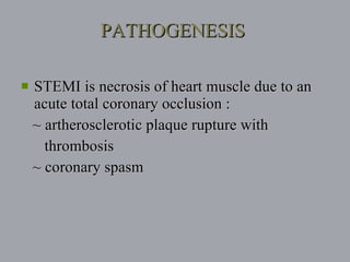Management of stemi at emergency dept | PPT