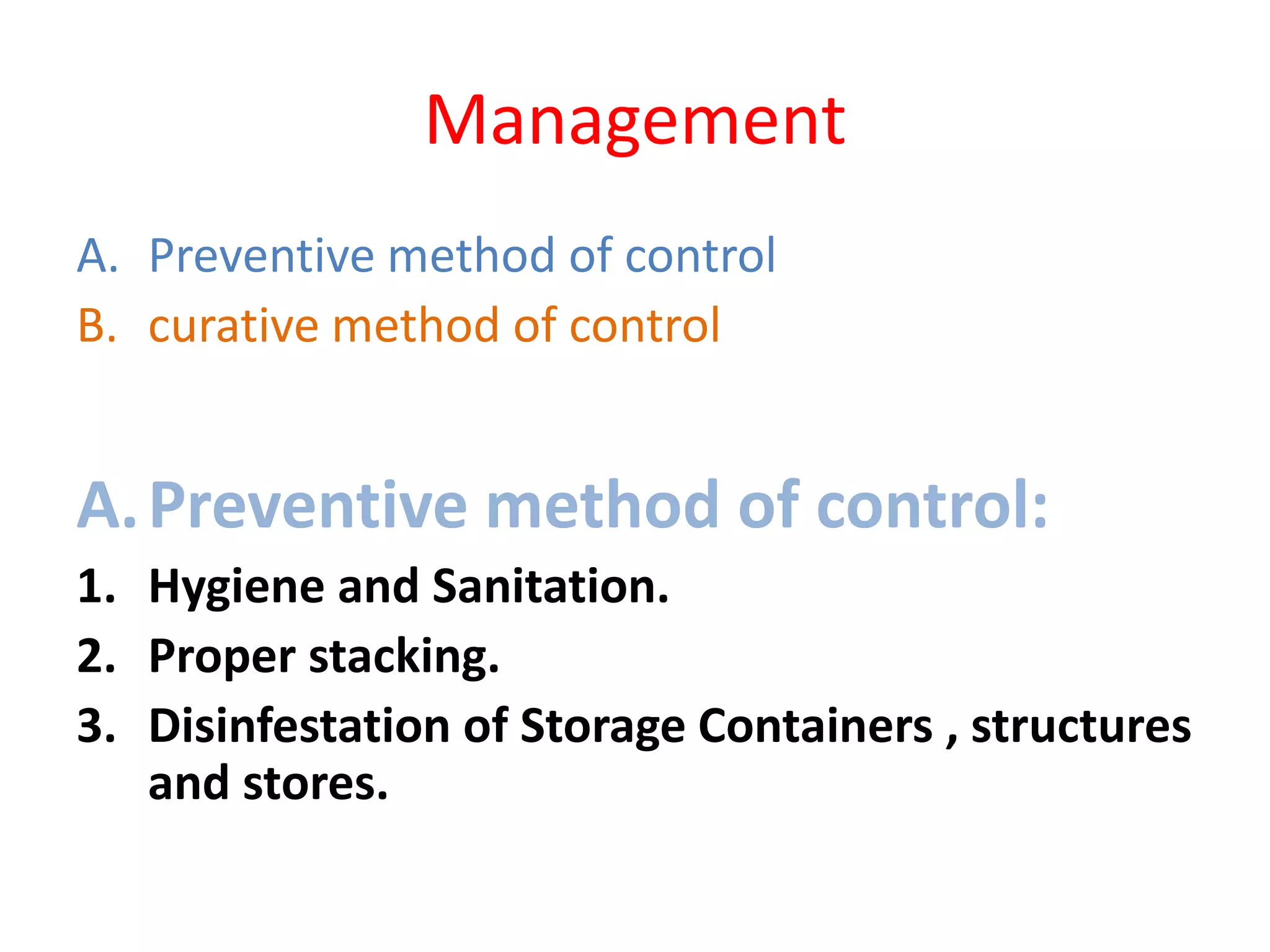 Management of stored grain insect pest | PPTX