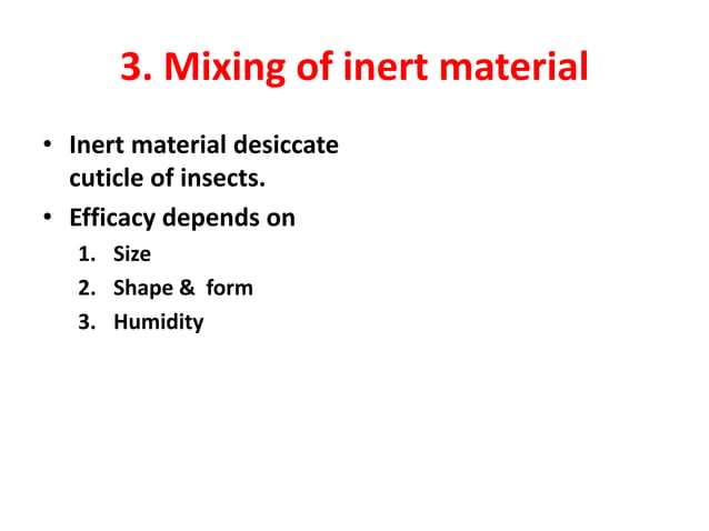 Management of stored grain insect pest | PPTX | Beekeeping | Hobbies ...
