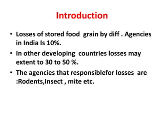 Management of stored grain insect pest | PPTX
