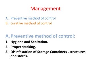 Management of stored grain insect pest | PPTX