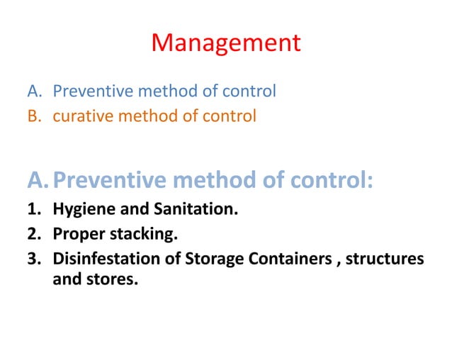 Management Of Stored Grain Insect Pest Pptx Beekeeping Hobbies