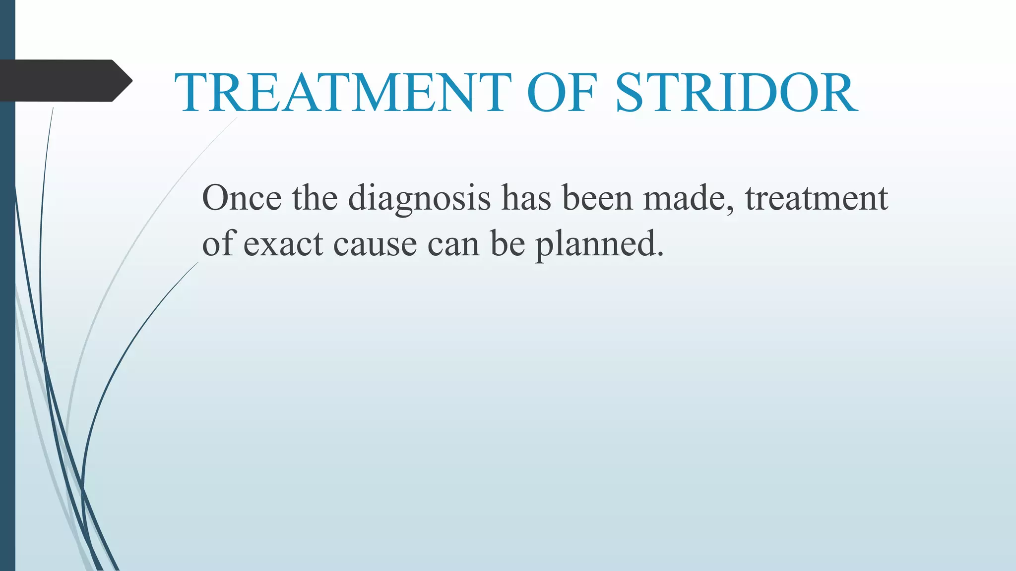 Management of stridor | PPTX