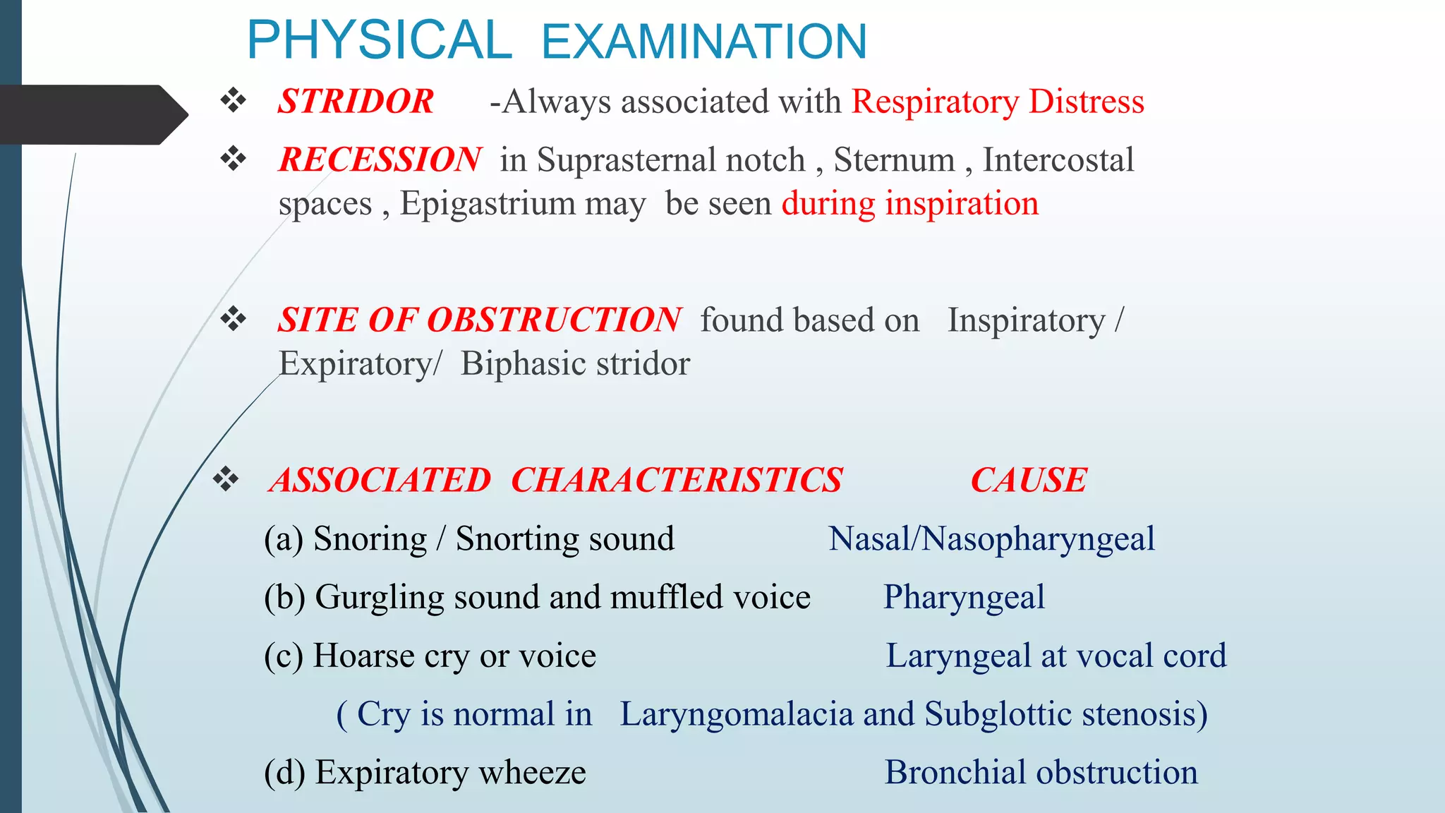 Management of stridor | PPTX