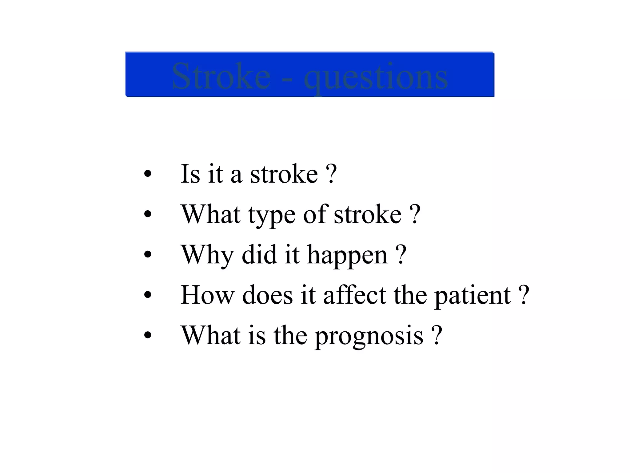 Management of stroke | PPTX