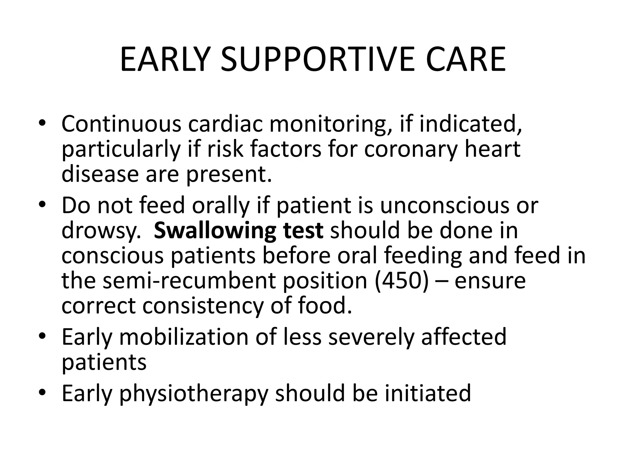 Management of stroke | PPTX