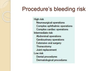Management of Surgical Patients Receiving Anticoagulation and ...