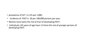 Management of svt in adult | PPTX