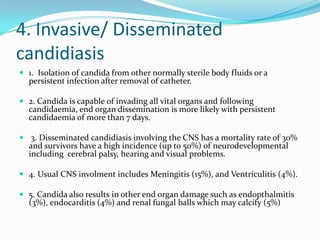Management of systemic fungal infection in newborn | PPTX