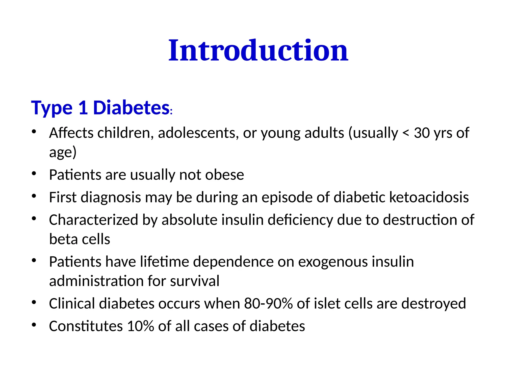 Management of Diabetes militus introduction | PPTX