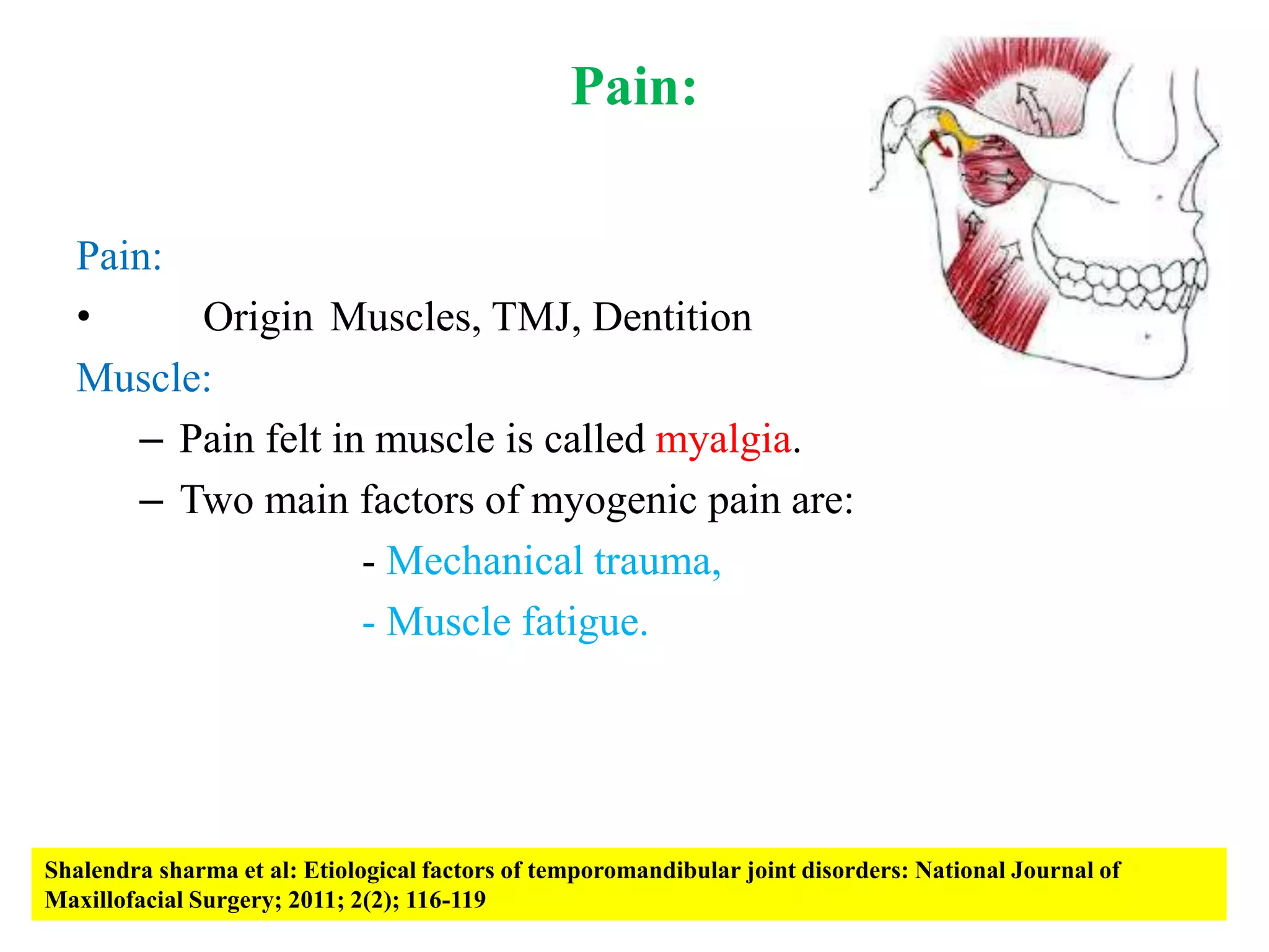Management of temporomandibular disorders | PPTX