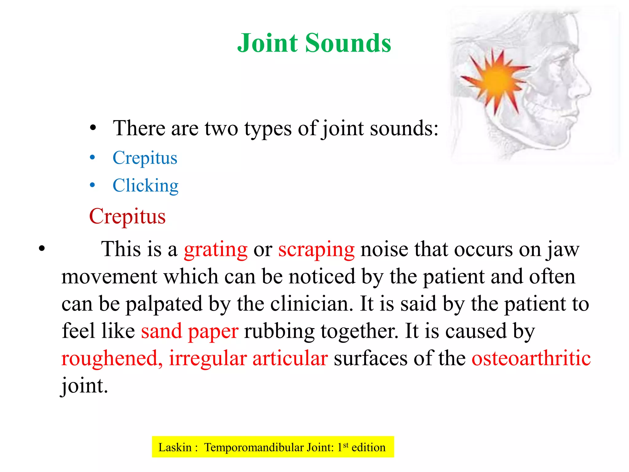 Management of temporomandibular disorders | PPTX