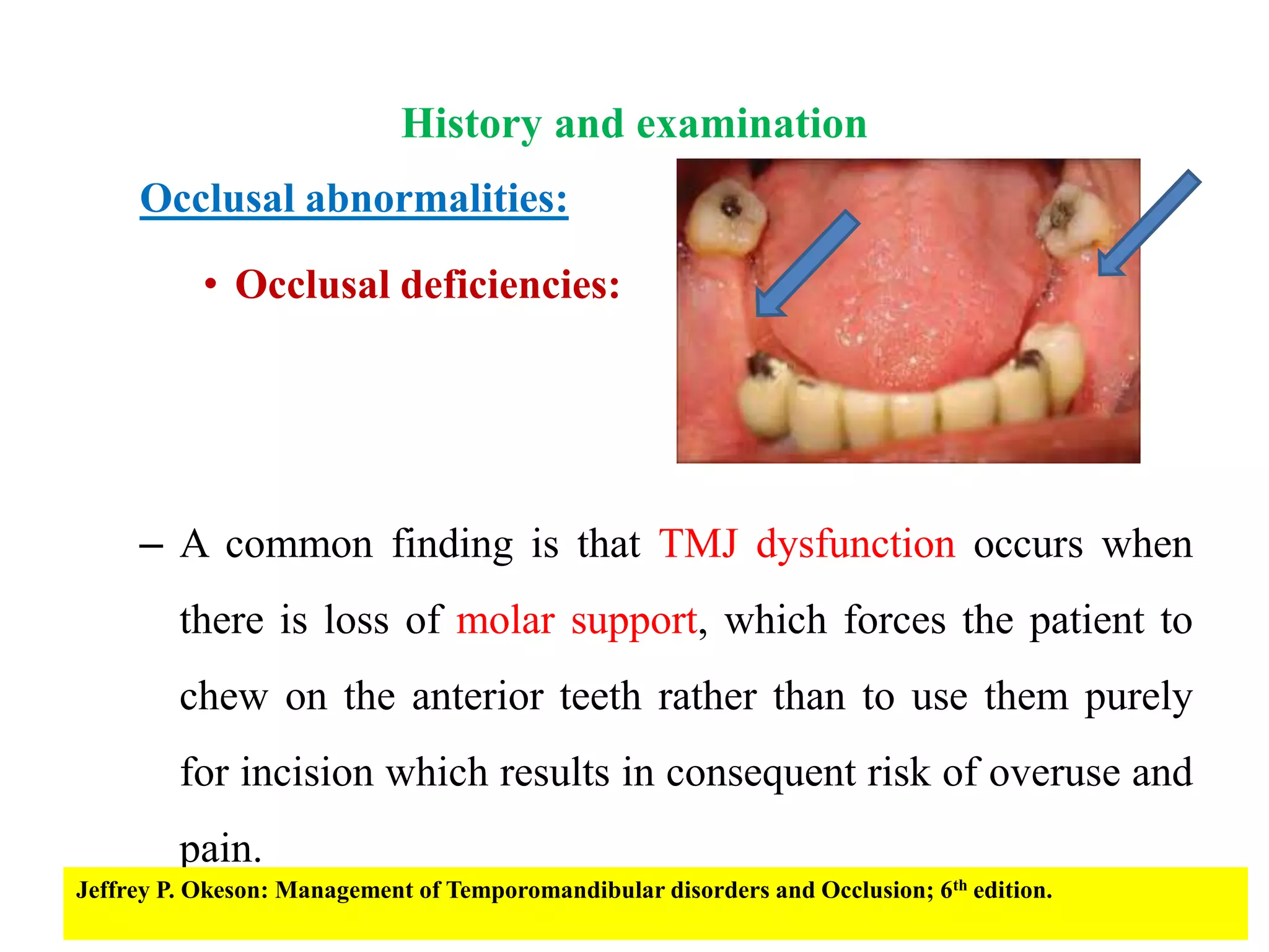 Management of temporomandibular disorders | PPTX