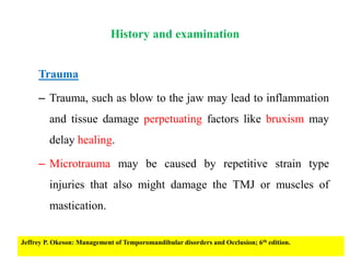 Management of temporomandibular disorders | PPTX
