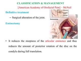 Management of temporomandibular disorders | PPTX