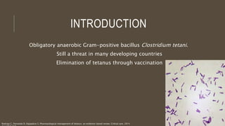 Management of Tetanus | PPTX