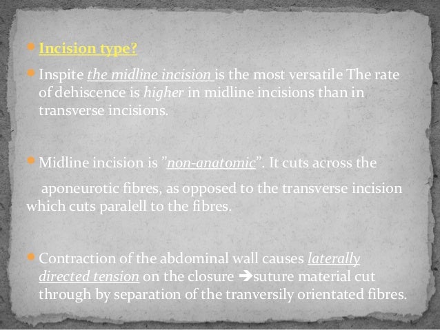 Management Of The Burst Abdomen Ppt