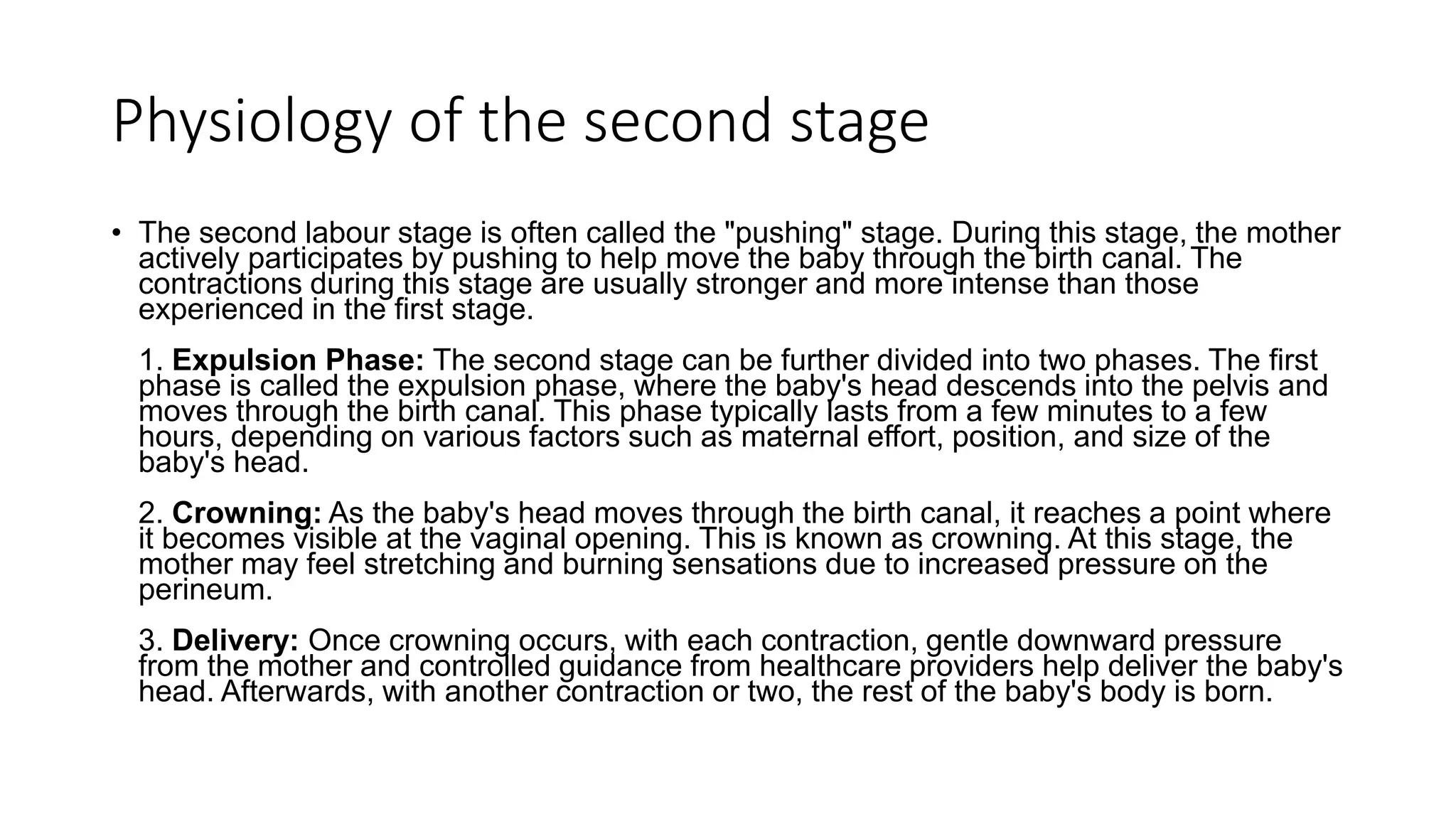 Management of the complications of second and third stages of labour ...