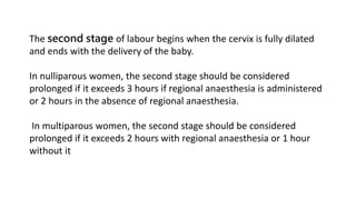 Management of the complications of second and third stages of labour ...