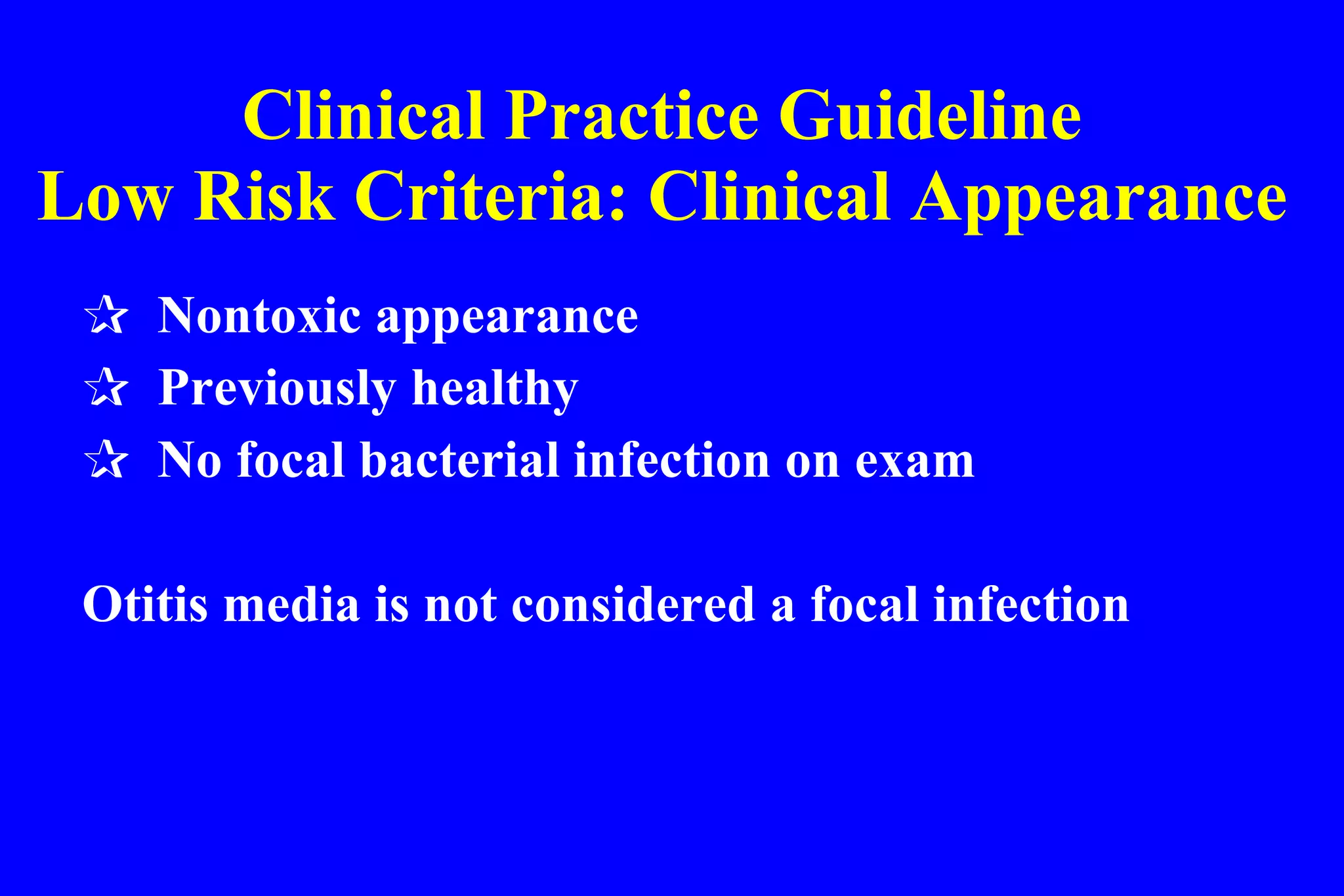 Management Of The Febrile Infant | PPT