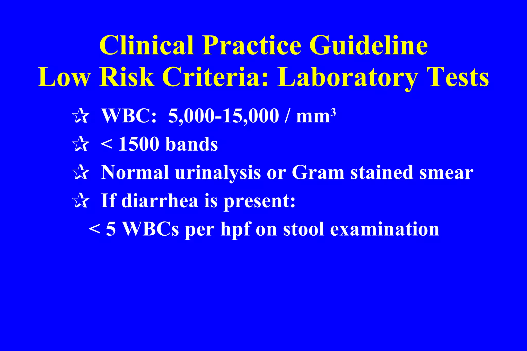 Management Of The Febrile Infant | PPT