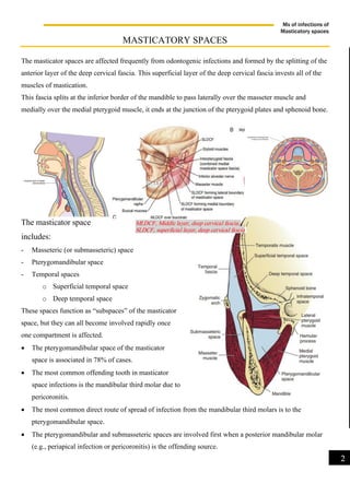 Management of the infections of the masticatory spaces | PDF
