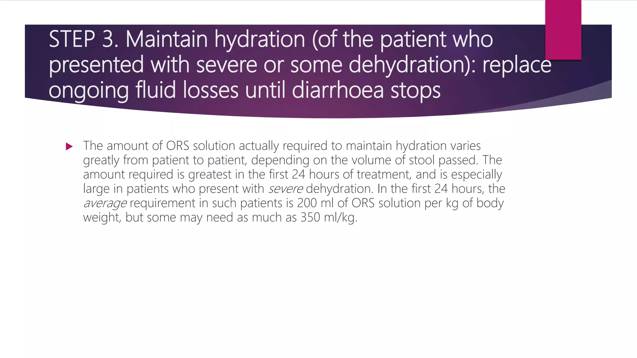 Management of the patient with cholera using who guideline | PPTX