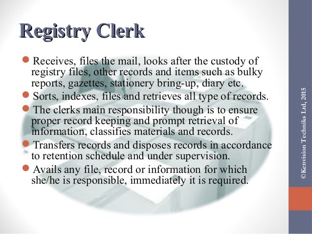 Administering Organization Filing Centres (Registries)