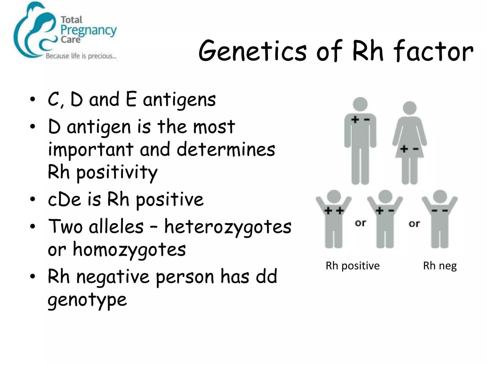Management of the Rhesus Negative Mother | PPTX