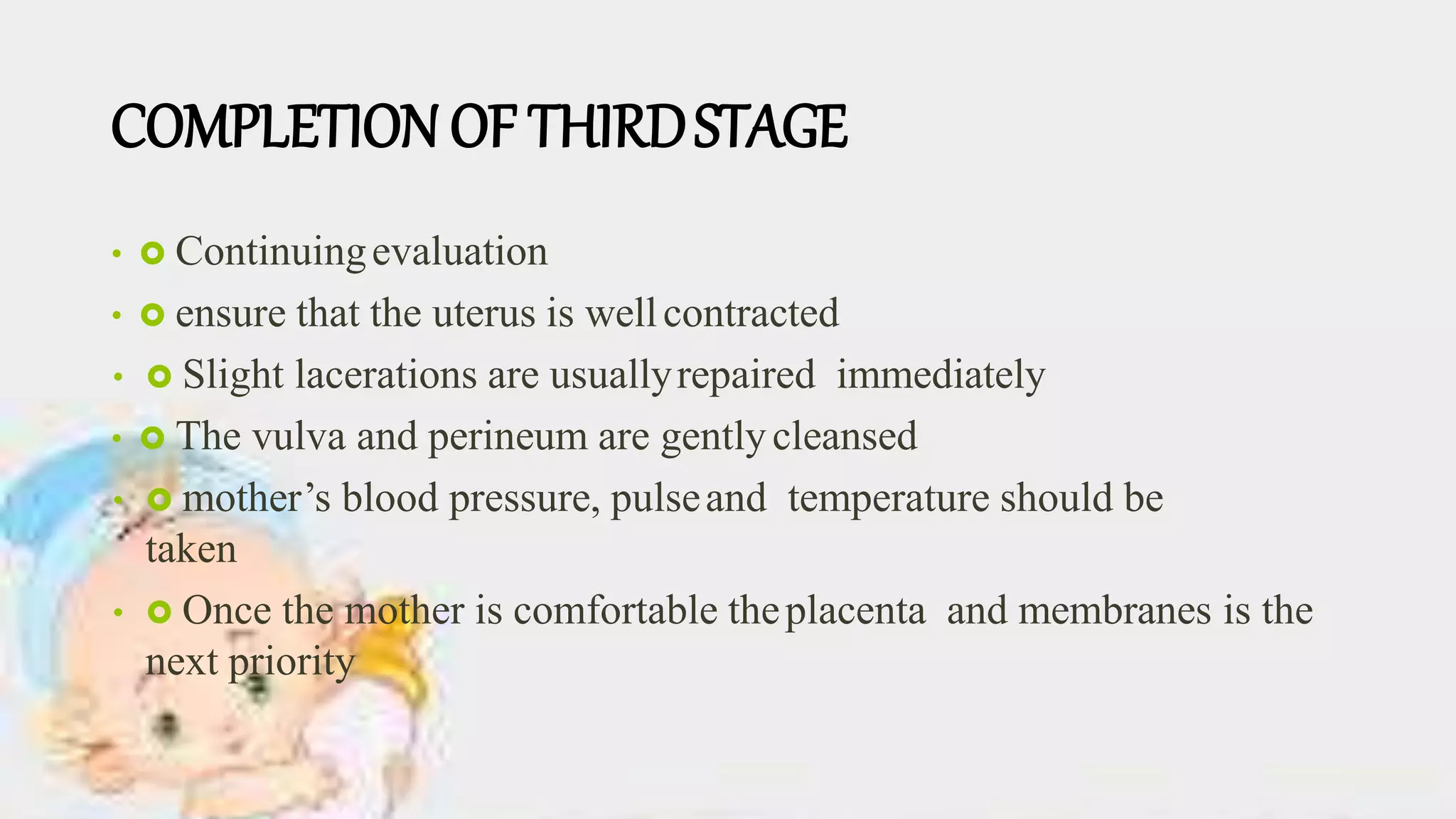 Management of third stage of labour | PPTX
