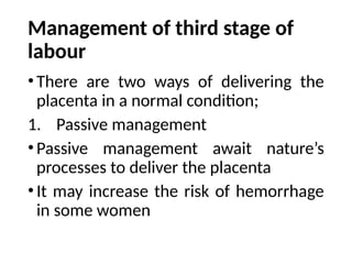 MANAGEMENT OF THIRD STAGE OF LABOUR (1).pptx