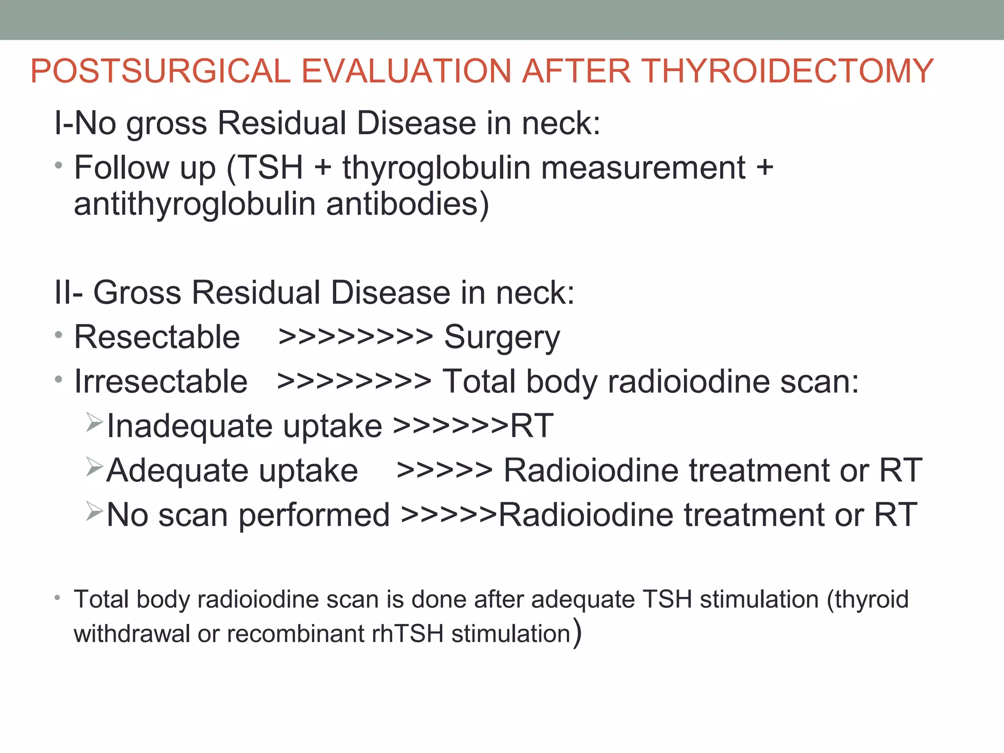Management of throid cancer | PPT