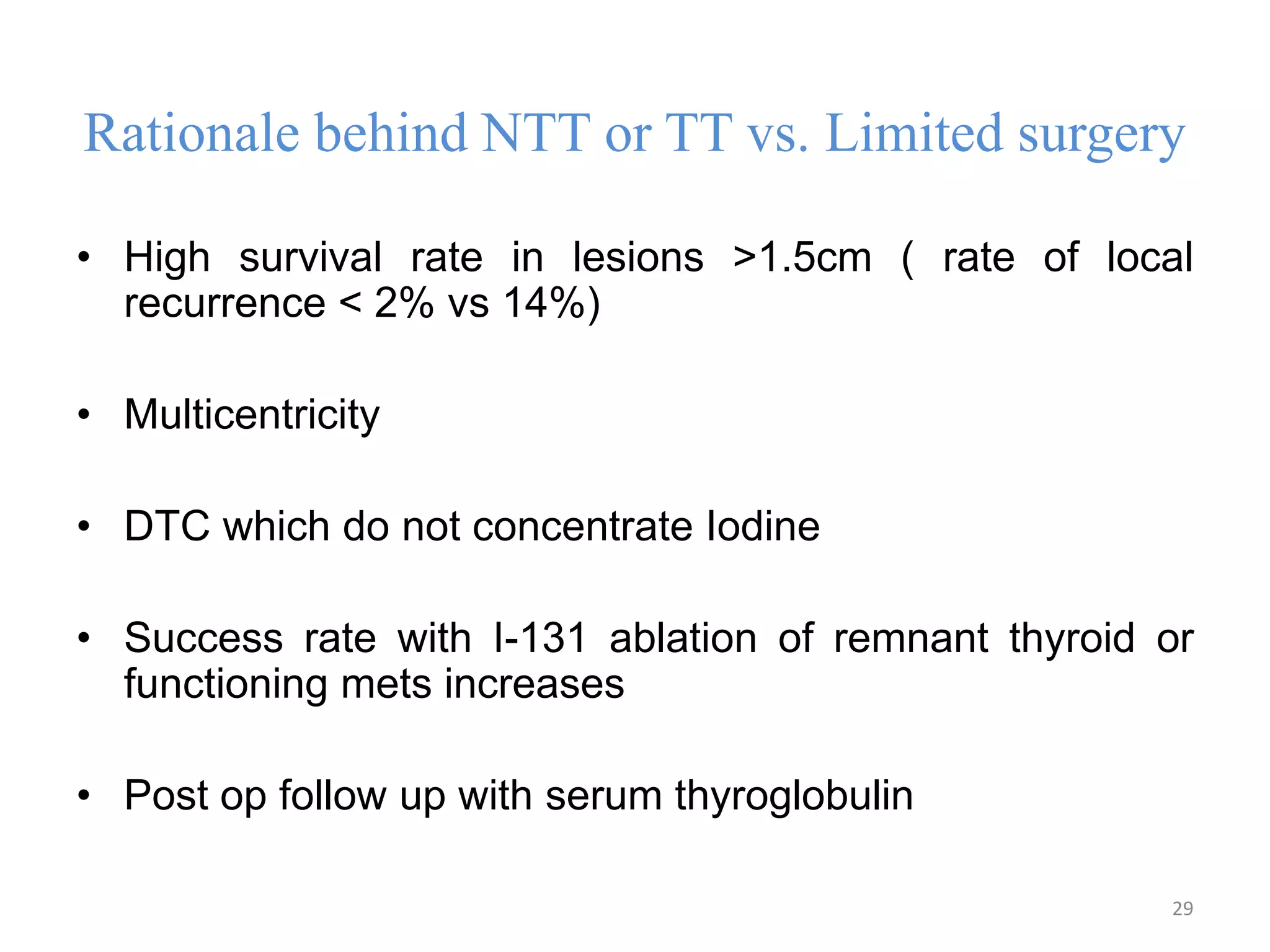 Management of thyroid cancer | PPTX