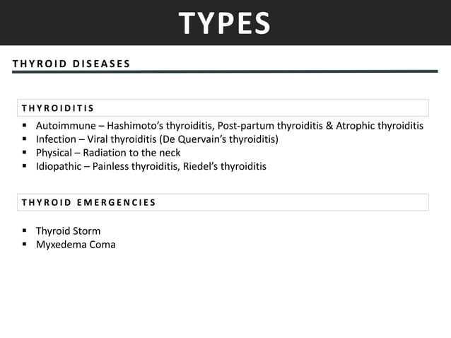 Management of Thyroid Diseases & Emergencies | PPTX