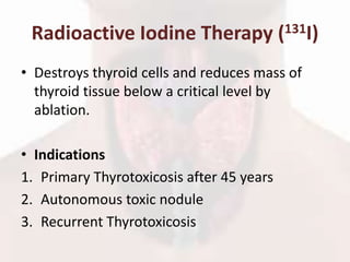 Management of Thyrotoxicosis | PPTX