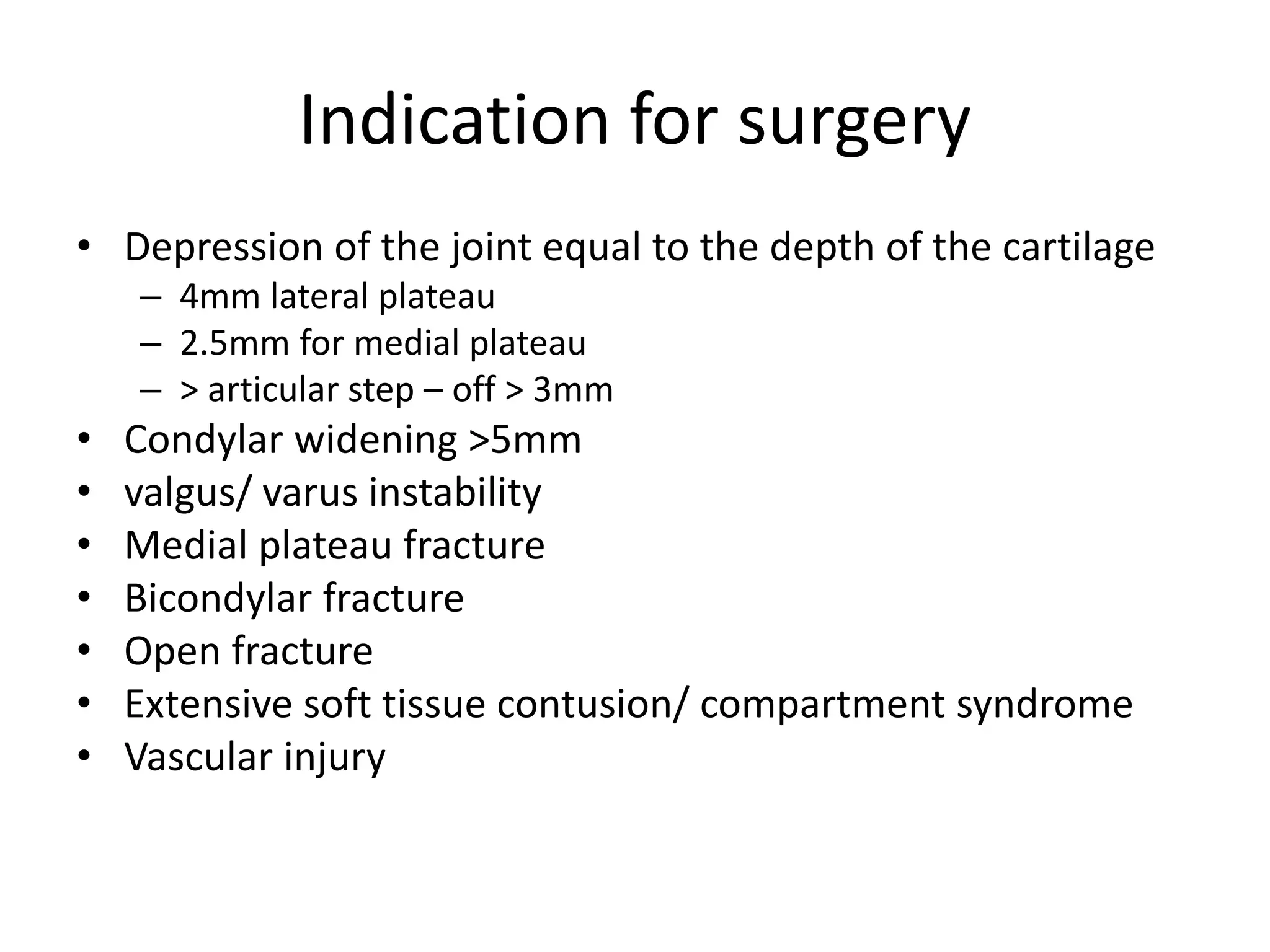 Management of tibial plateau fracture | PPTX
