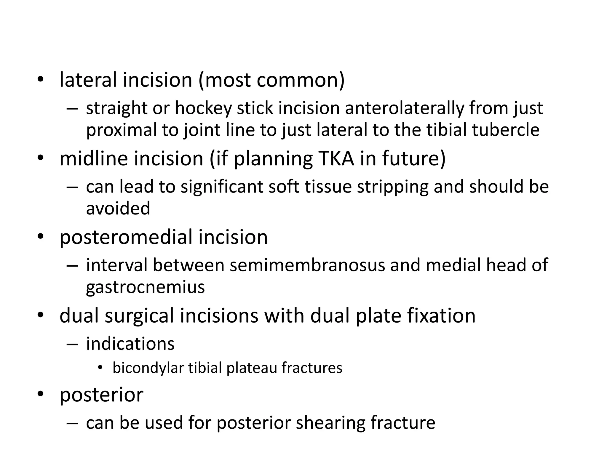 Management of tibial plateau fracture | PPTX