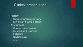 Management of tibial plateau fracture | PPTX