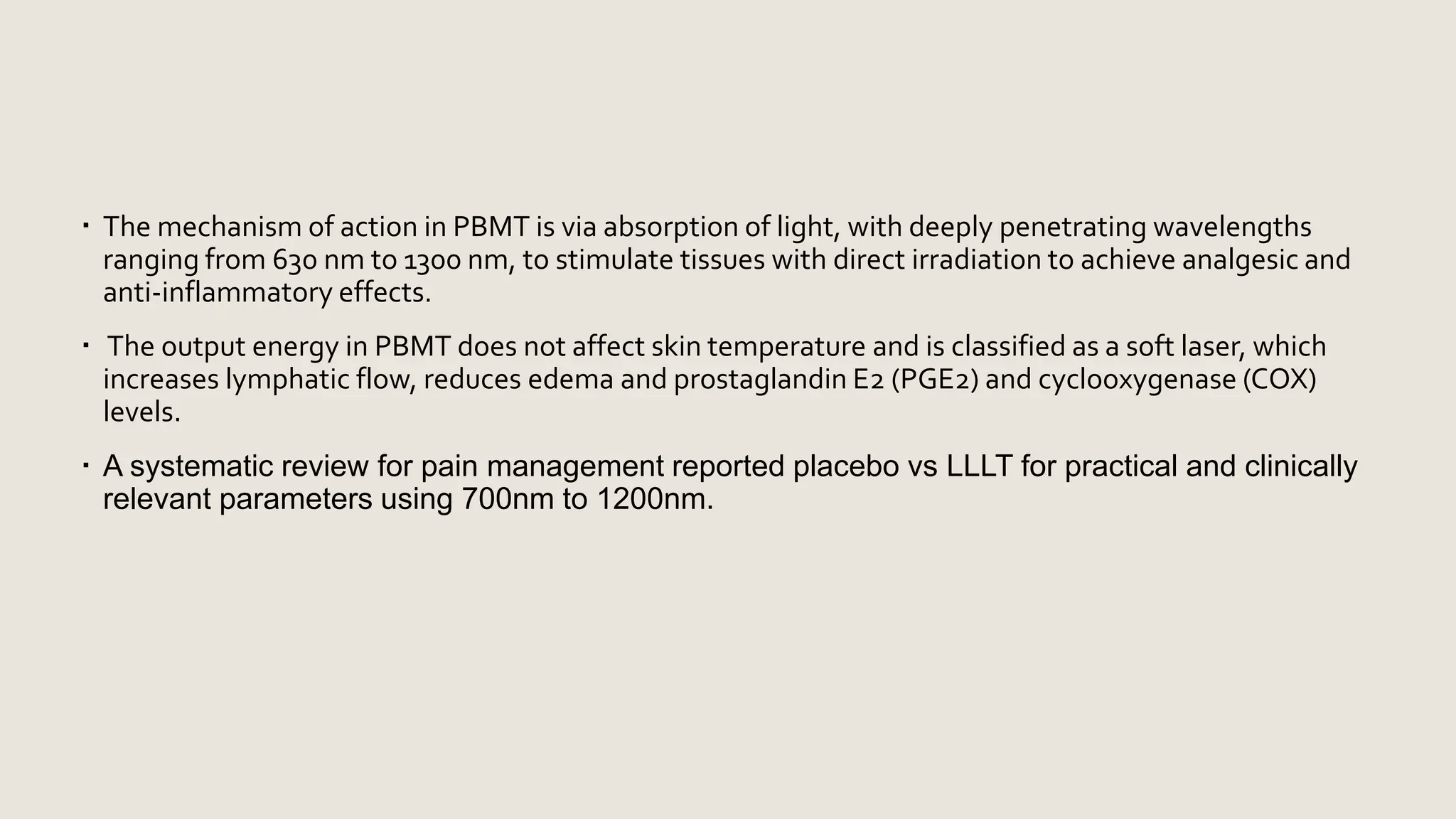 Management of tmd symptoms with photobiomodulation therapy | PPTX