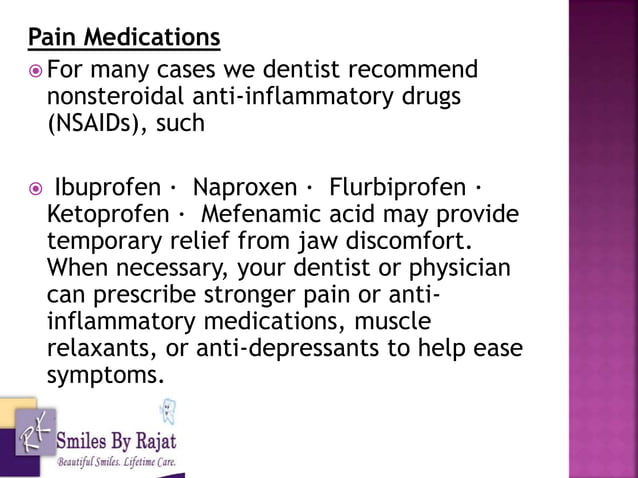 Management of TMJ pain | PPTX