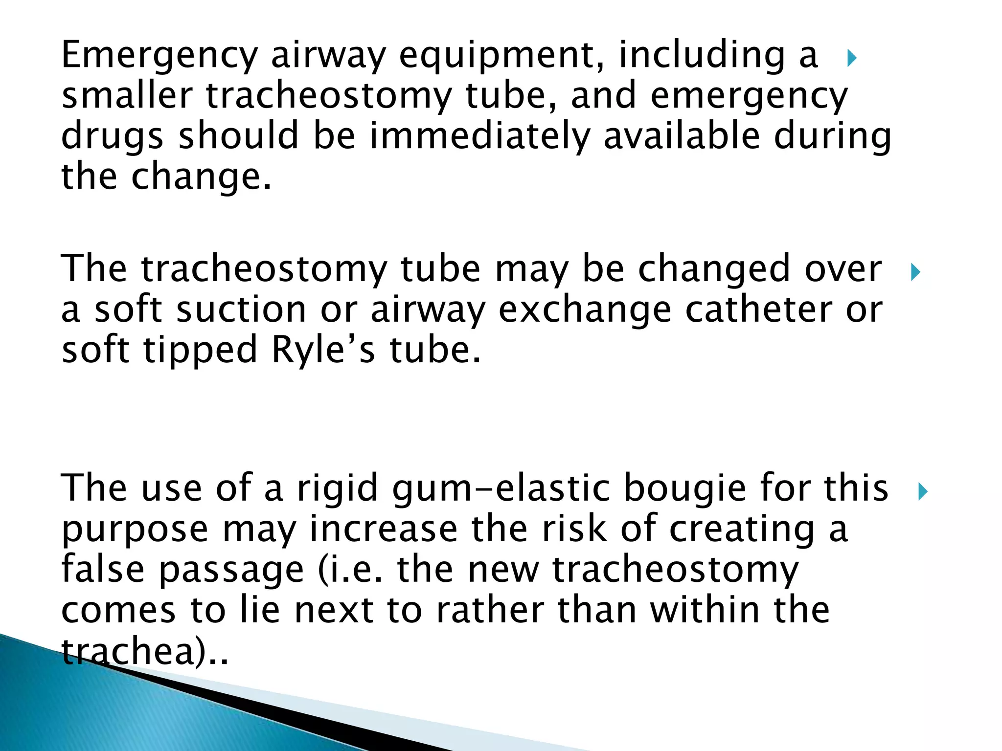 Management of tracheostomy | PPTX