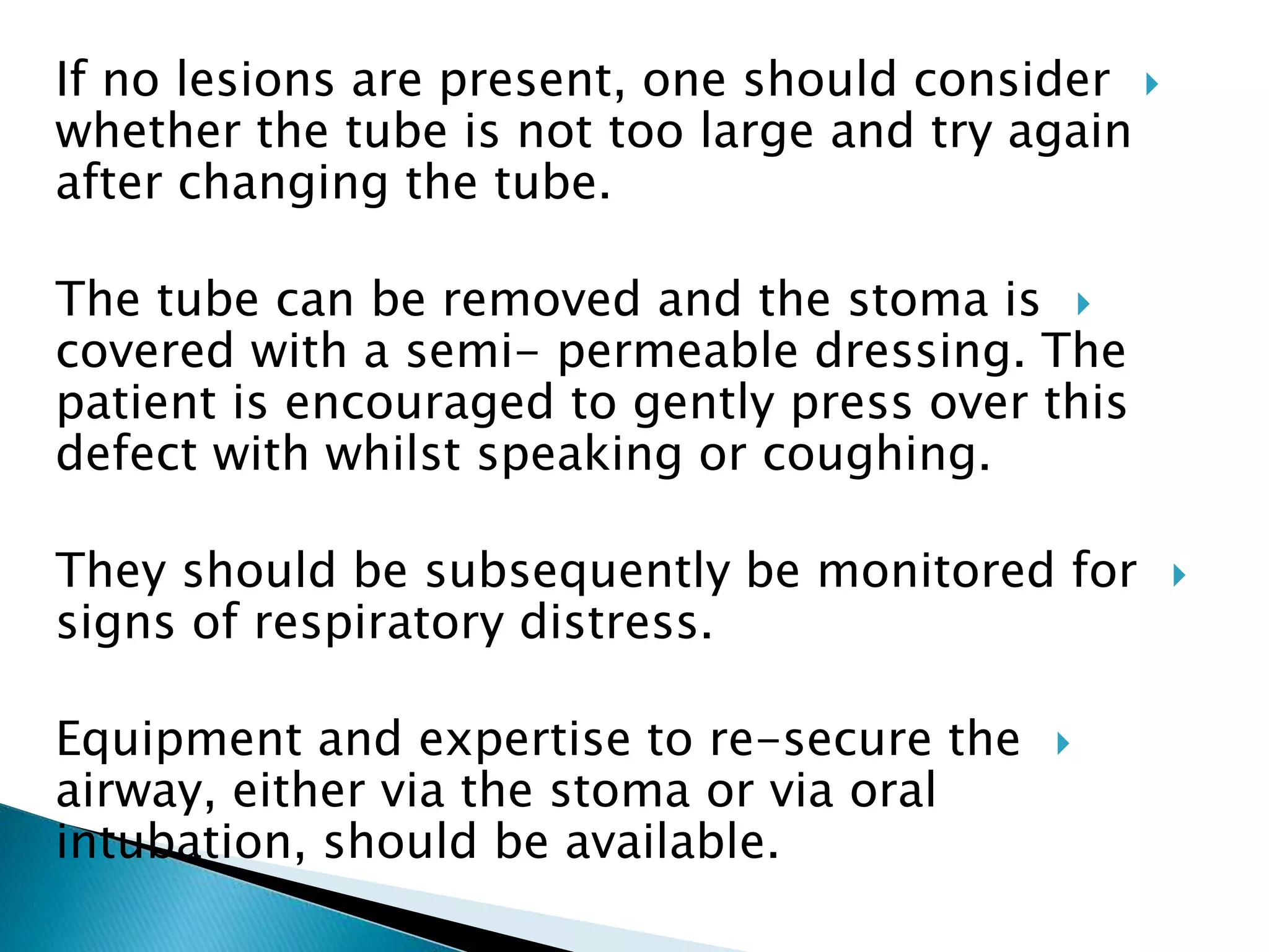 Management of tracheostomy | PPTX