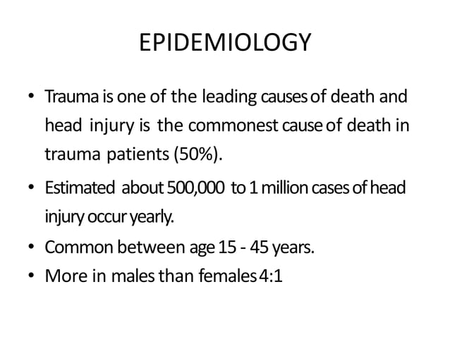 Management of traumatic cranial defect (PATHOLOGY) | PPT
